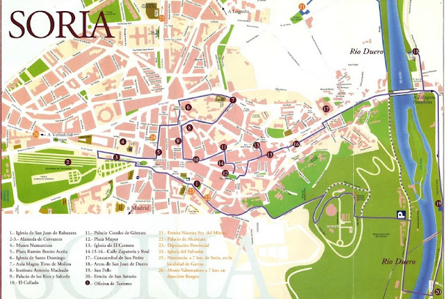 Mapas y planos de Soria - Conmimochilacuestas