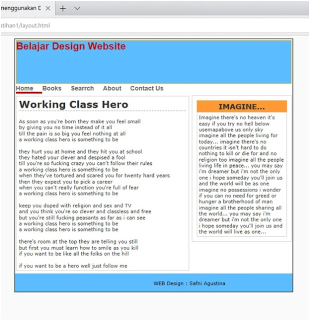 Membuat Layout dengan DIV pada CSS
