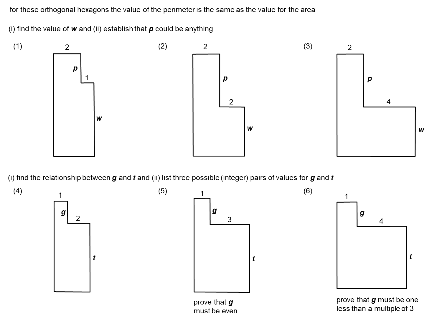 MEDIAN Don Steward mathematics teaching: equable orthogonal hexagons