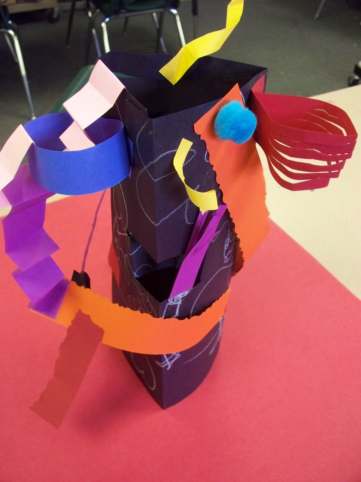 Creating Art: 1st Grade Paper Sculptures