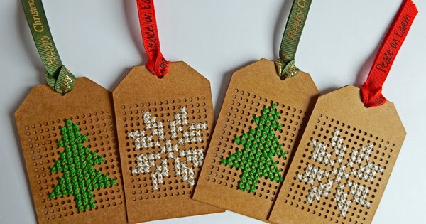 Marianne's Craftroom: Cross stitch tags