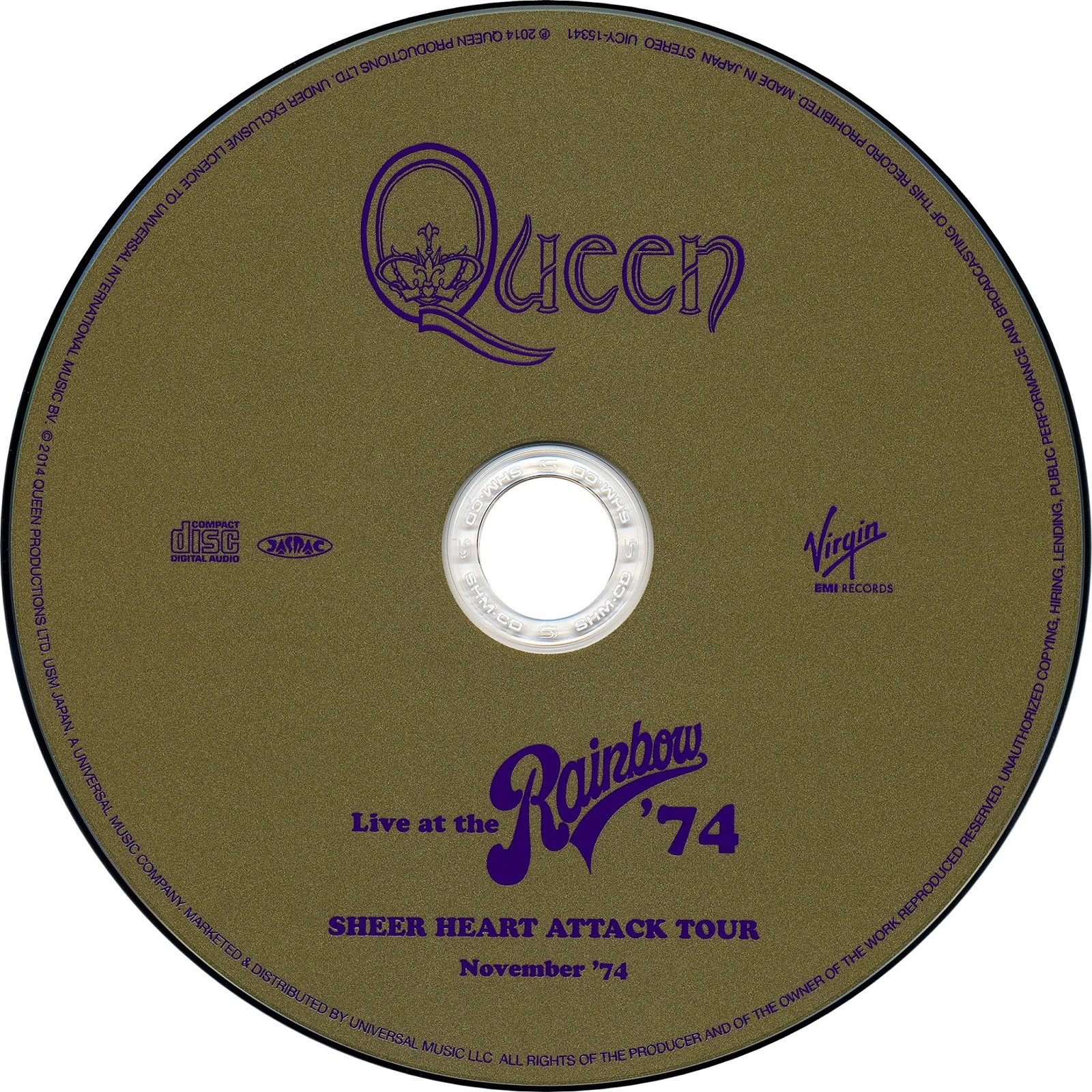 2014 Queen Live At The Rainbow '74 - Queen - Rockronología