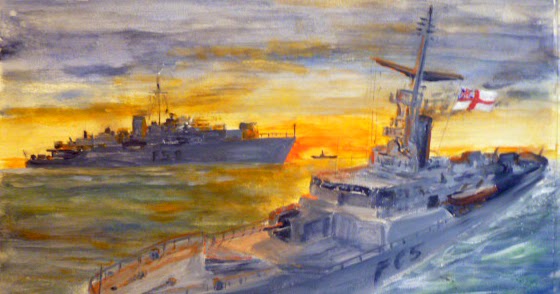 Fast Freddie : HMS Eastbourne, leaving the Woodbridge Haven supply ship ...