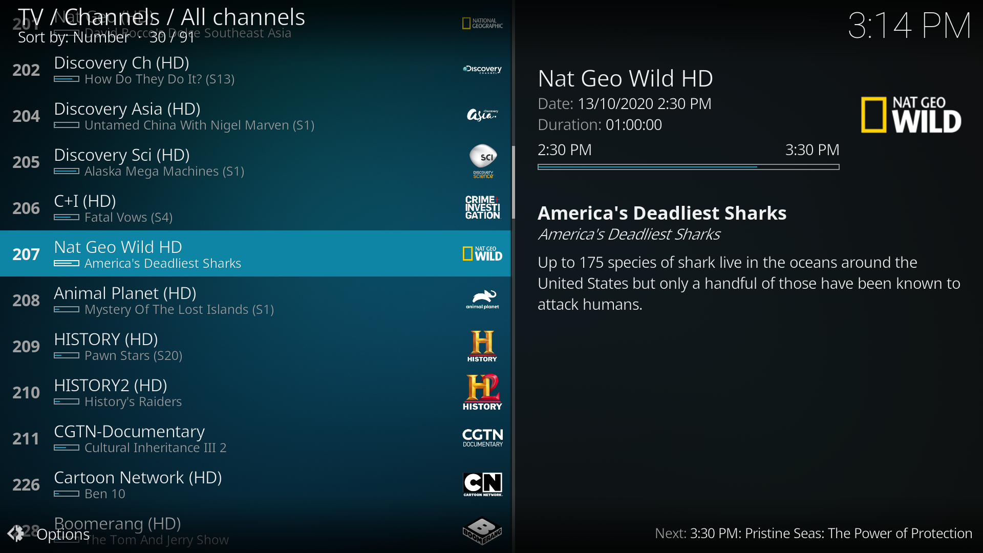 Singtel TV GO Kodi Add-on