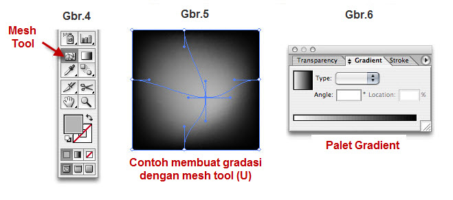 Mesh Tool dan Gradient Tool Adobe Illustrator CS 4 - Belajar Desain Grafis