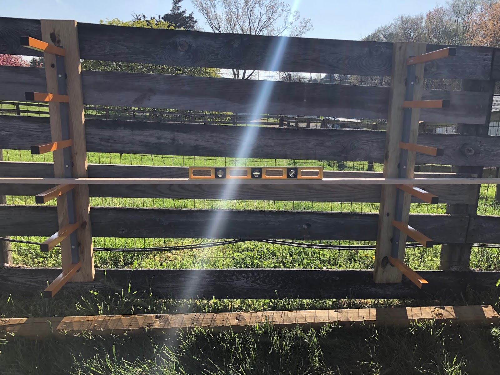 Building & Managing the Small Horse Farm: Jump Pole Storage