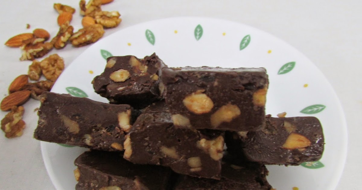 Easy Children Recipes: CHOCOLATE NUTTY FUDGE / INSTANT CHOCOLATE FUDGE ...