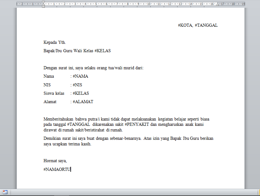 Membuat Surat Otomatis dengan Template Ms. Word di Php - Sahretech