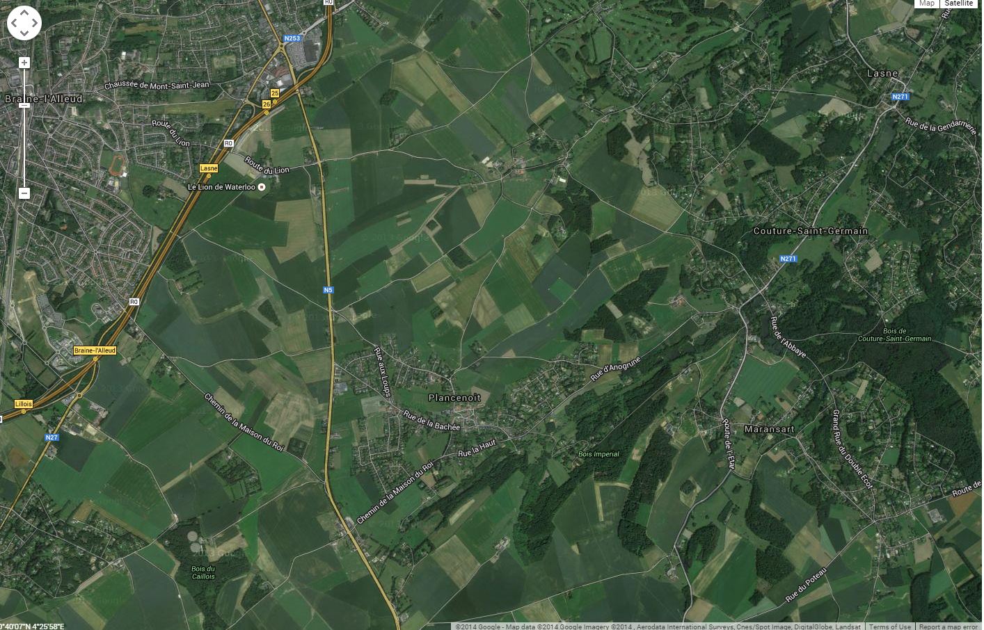 One Sided Miniature Wargaming Discourse: Waterloo Maps