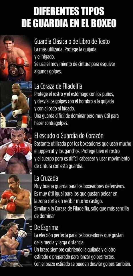 FUNDA-MORDEX: Tipos de Guardias en el Boxeo