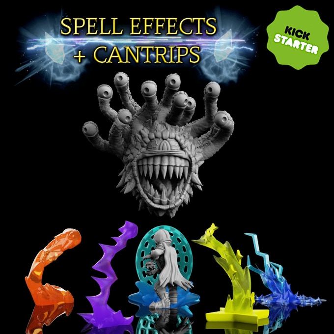 Tabletop Fix: MiniForge - 3D Printable Spell Effects Kickstarter