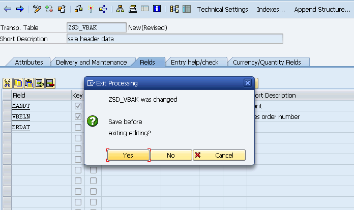 SAP TECH: Creating Transparent Master Table