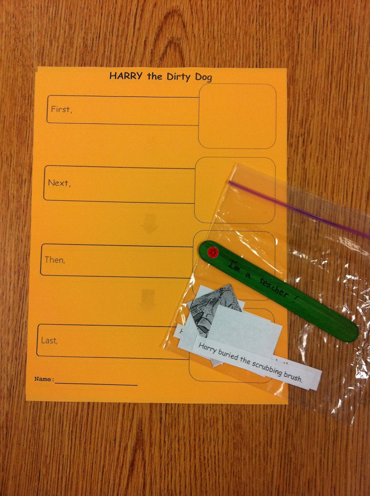 Primary ESOL: Harry the Dirty Dog (Sequencing Skill)