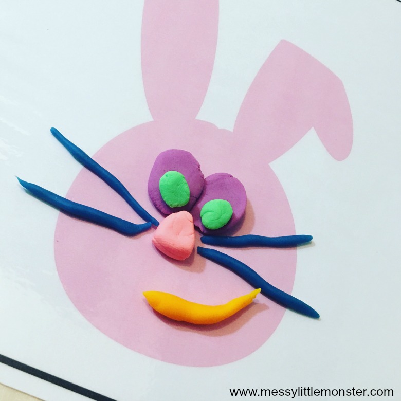 Printable Easter Playdough Mats - FREE play dough activity - Messy ...