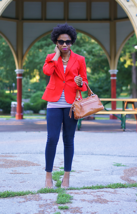 A Blazer as a Transitional Topper - Economy of Style