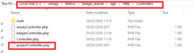 Cara Membuat Controller pada laravel - kecebongtamfan.blogspot.com