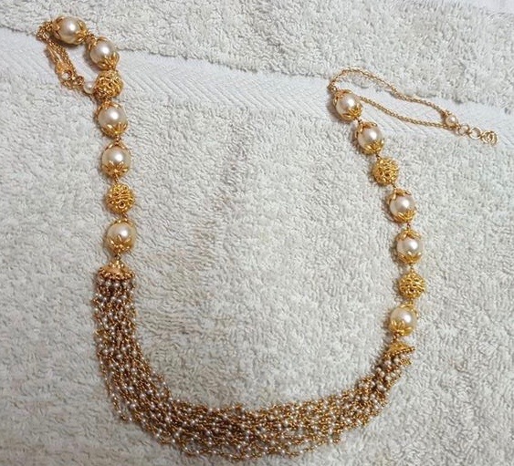 Small Basara Pearls and South Pearls Set - Jewellery Designs