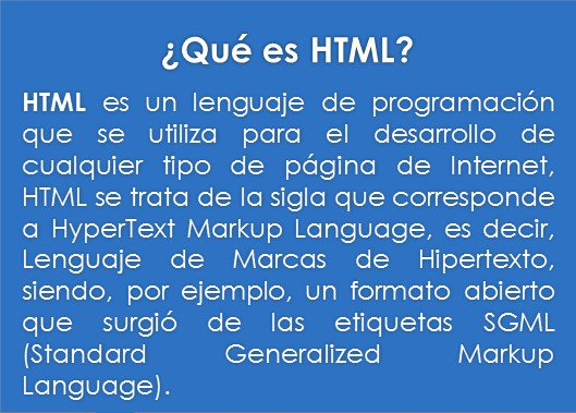 HTML : ¿Qué es?