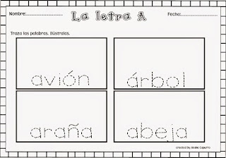 SGBlogosfera. María José Argüeso: TRABAJAMOS LA LETRA A