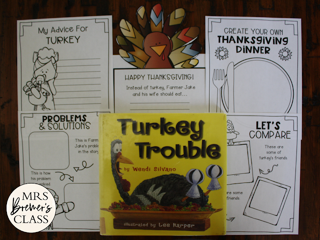 Turkey Trouble | Book Activities and Craftivity | Mrs. Bremer's Class