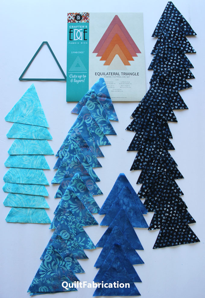 Triangle Cutting from Strips with Crafters Edge