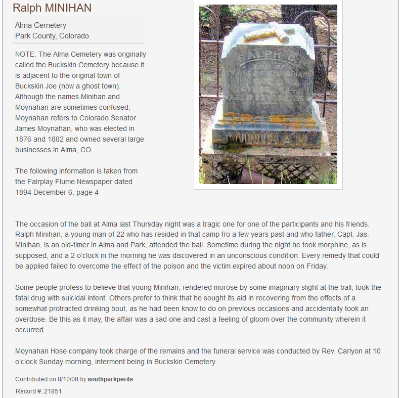 My Moynahan Genealogy Blog: Capt. James Minihan (1840-1899)