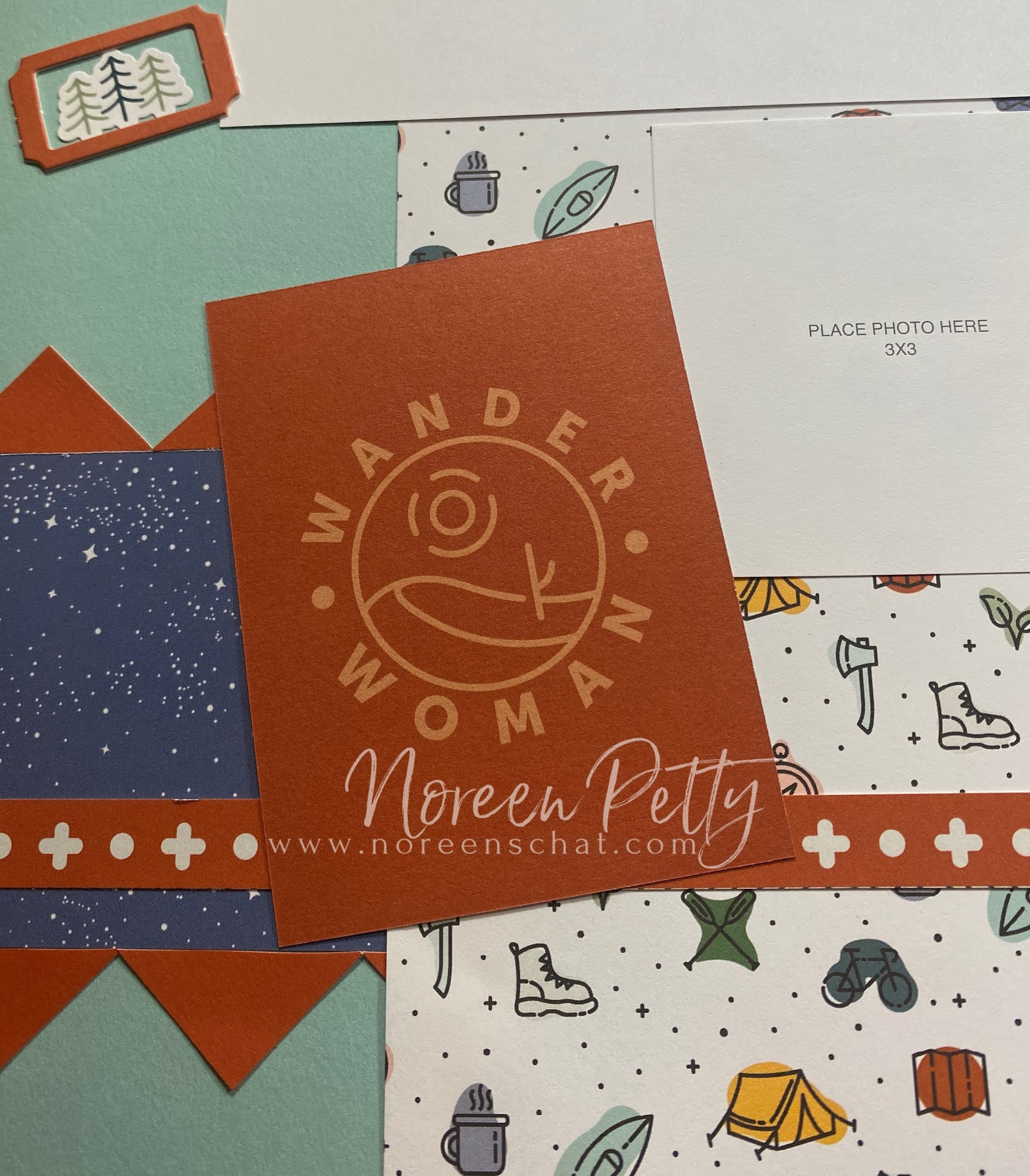 Noreen's Scrap N Chat: CTMH Wander Woman Scrapbook Layout