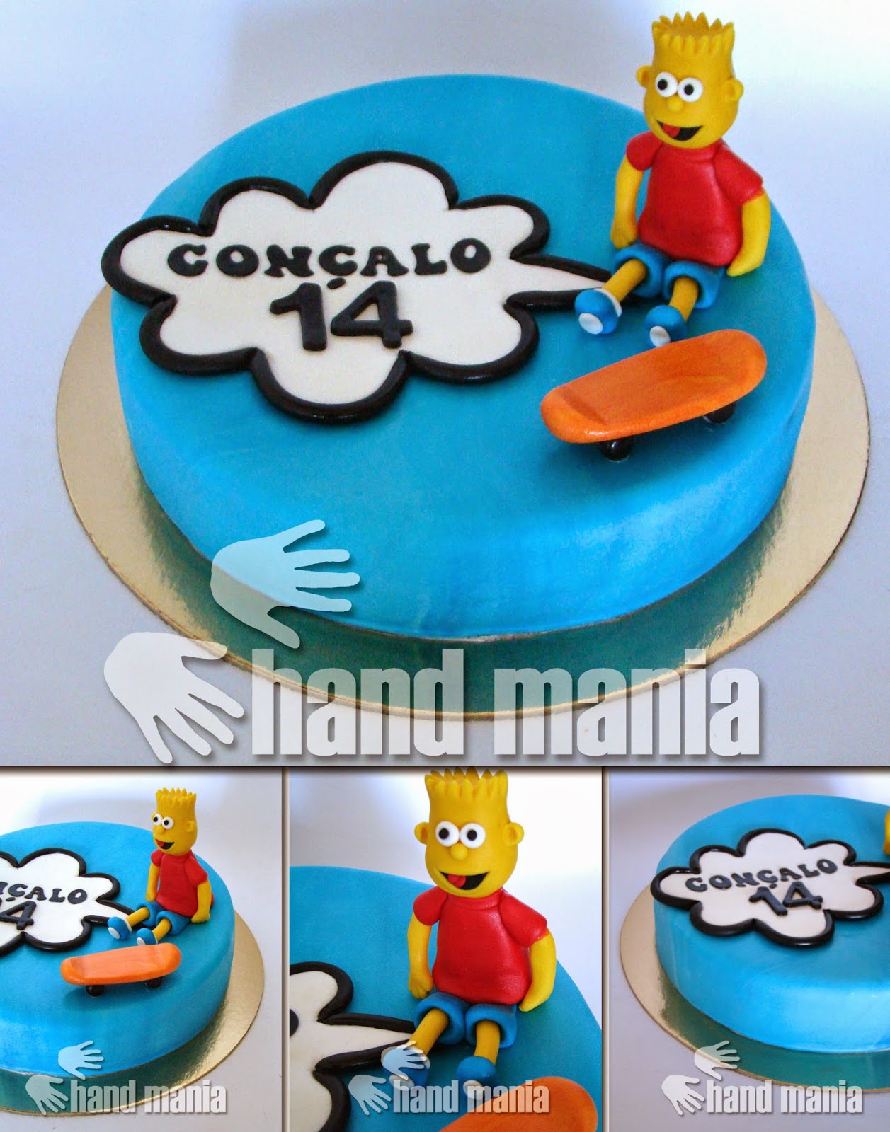 Hand Mania Bolos: Bolo Bart Simpson e Skate