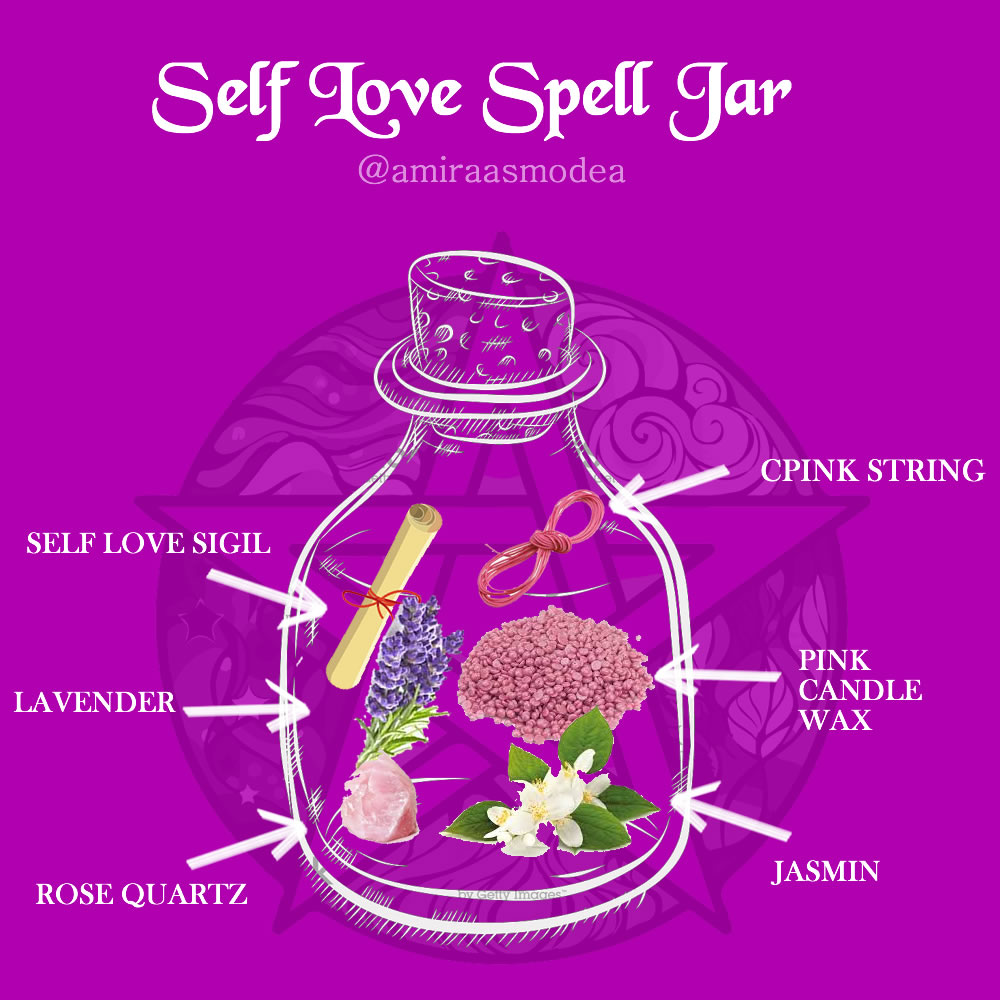 A Magickal Self-Love Spell Jar | Ritual Magic Spells