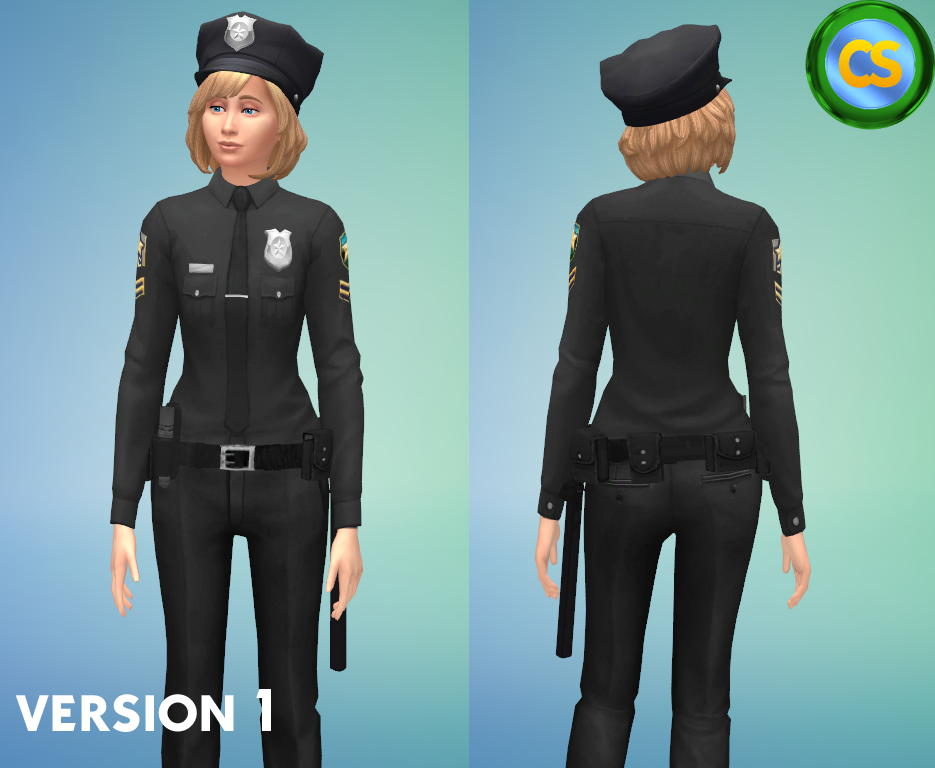 Unisex - Police Uniform | SimsWorkshop