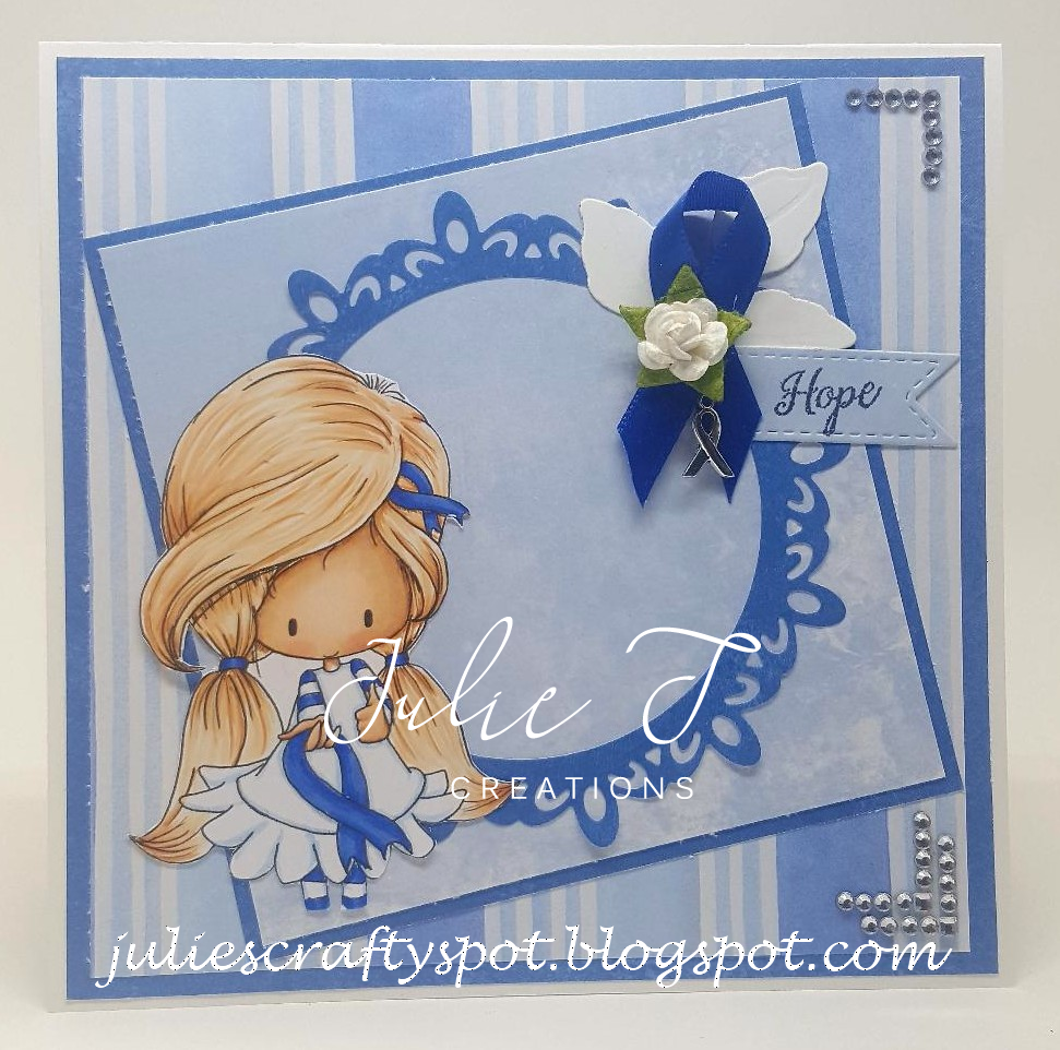 Julie's Crafty Spot: Colon Cancer Awareness Card