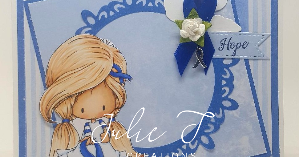 Julie's Crafty Spot: Colon Cancer Awareness Card