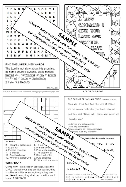 Coloring Pages for Kids by Mr. Adron: Free 1 Peter 5:7 Bible Verse ...
