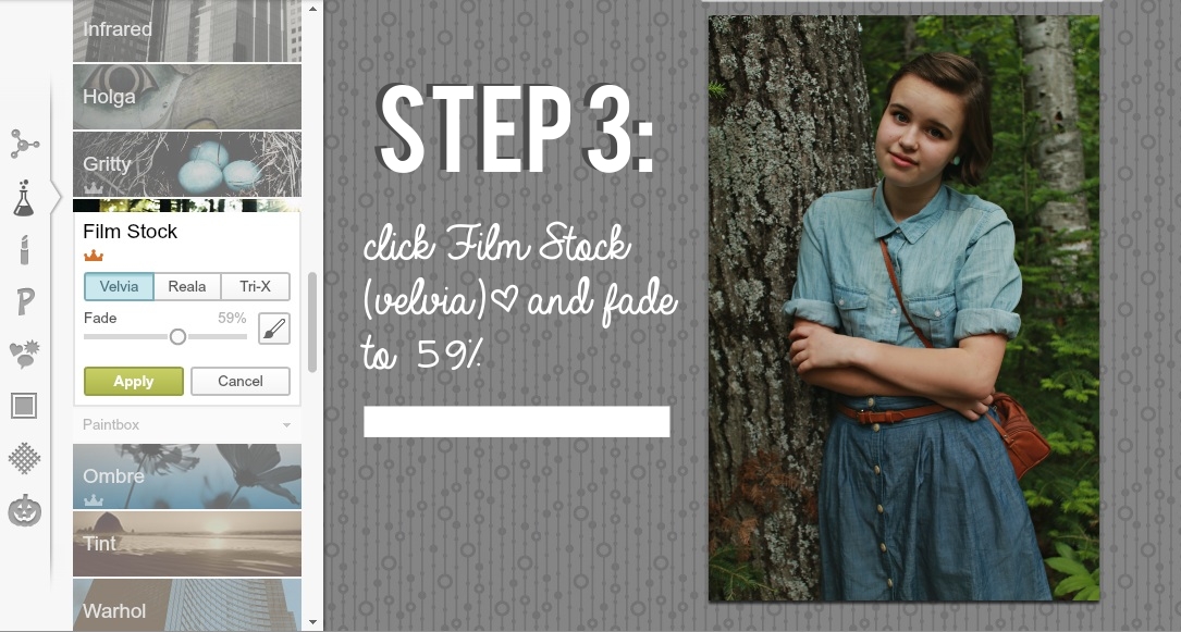 In Real Life: Vintage Film Look Tutorial // For PicMonkey