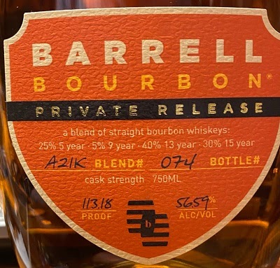 The Wine and Cheese Place: Barrell Bourbon A21k Private Release
