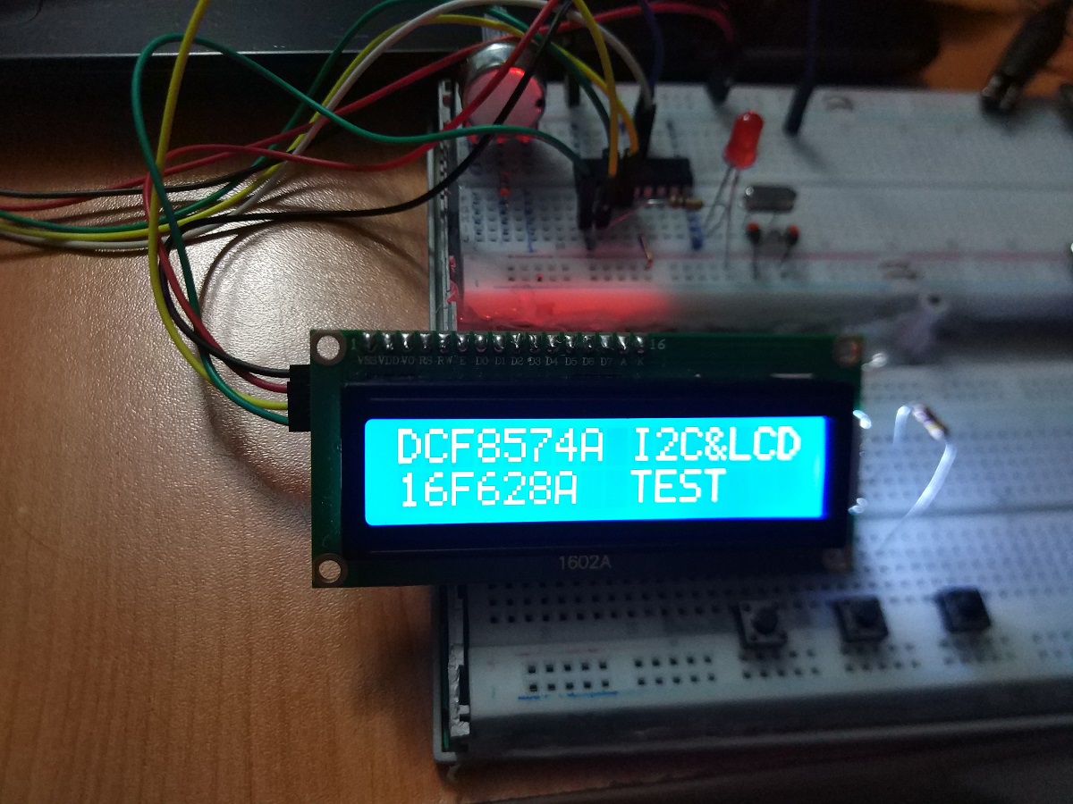 16F628A & I2C LCD Kullanımı
