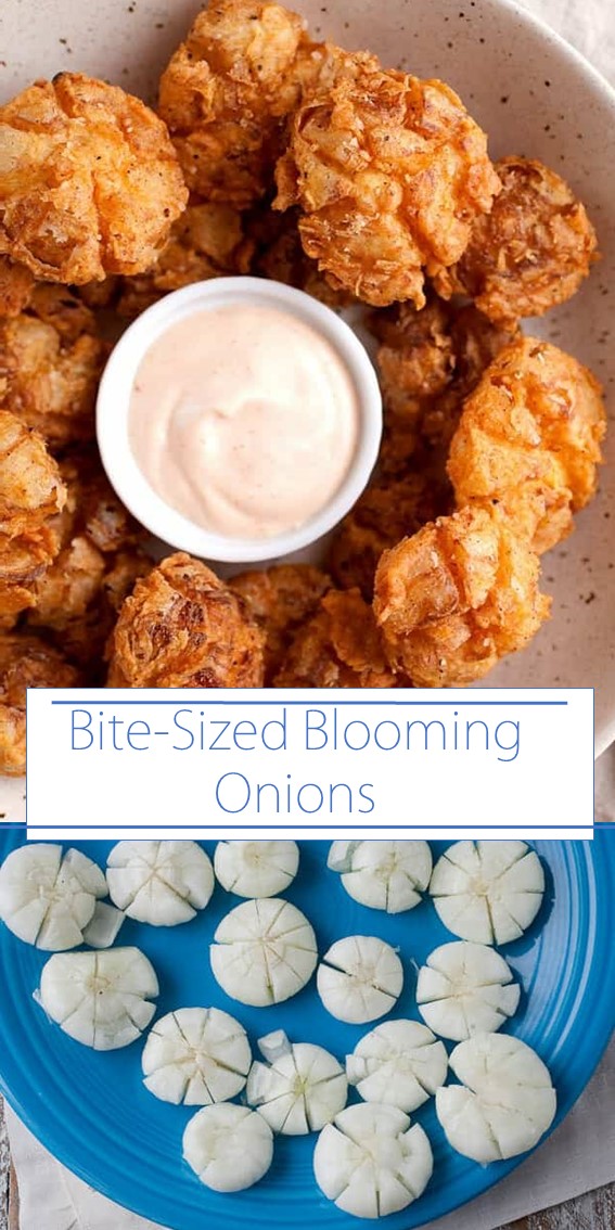 Bite-Sized Blooming Onions