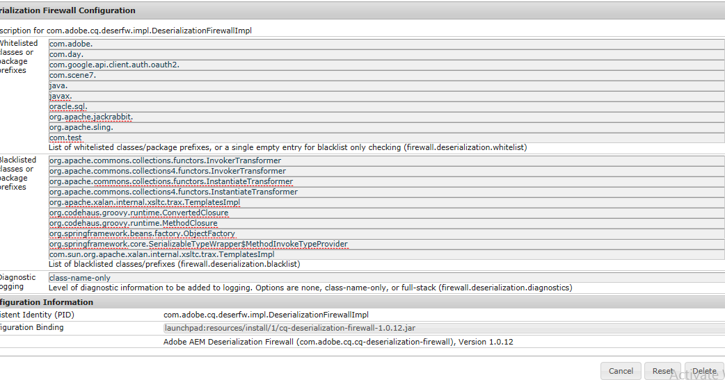 Javalangunsupportedoperationexception Deserialization Not Allowed For Class Ljavalang