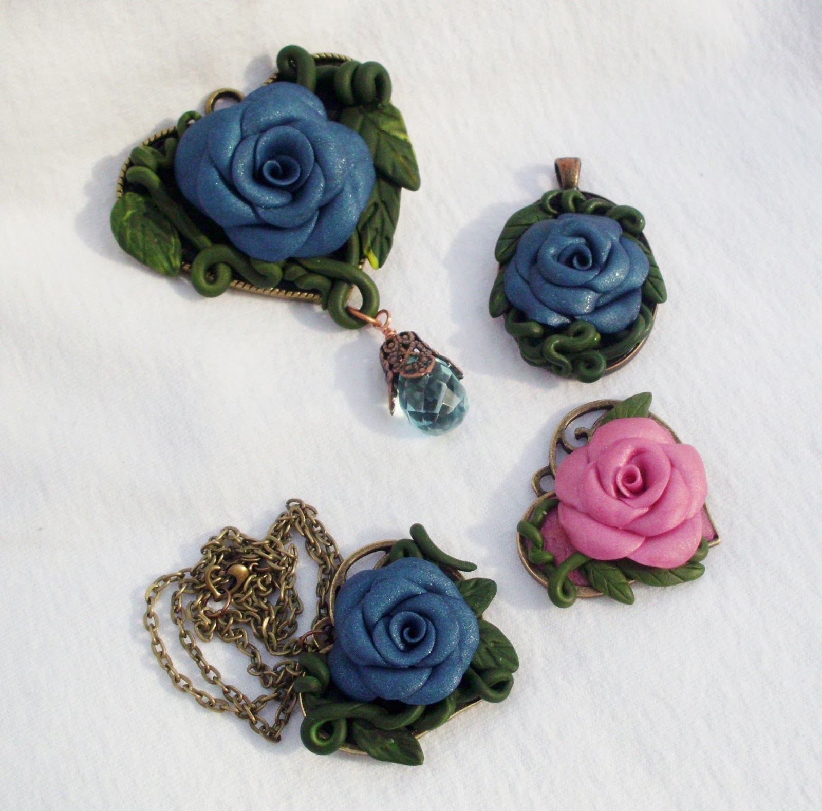 Secret Solace Supplies: Polymer Clay Rose With Bezel Tutuorial