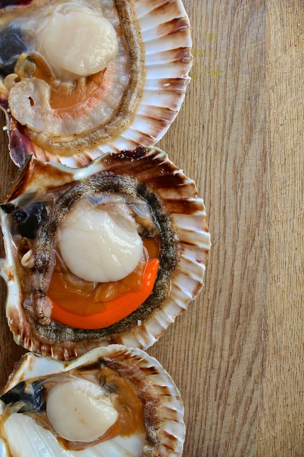 Sam Cooks Food: Scallop carpaccio with monks beard, winter tomatoes and ...