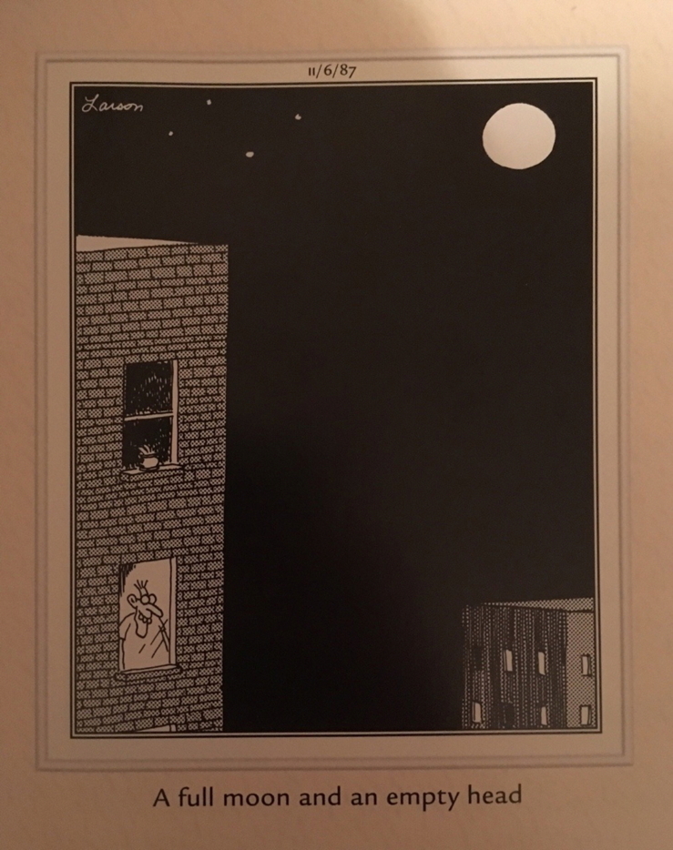 I Have Seen The Whole Of The Internet: Full Moon, Empty Head