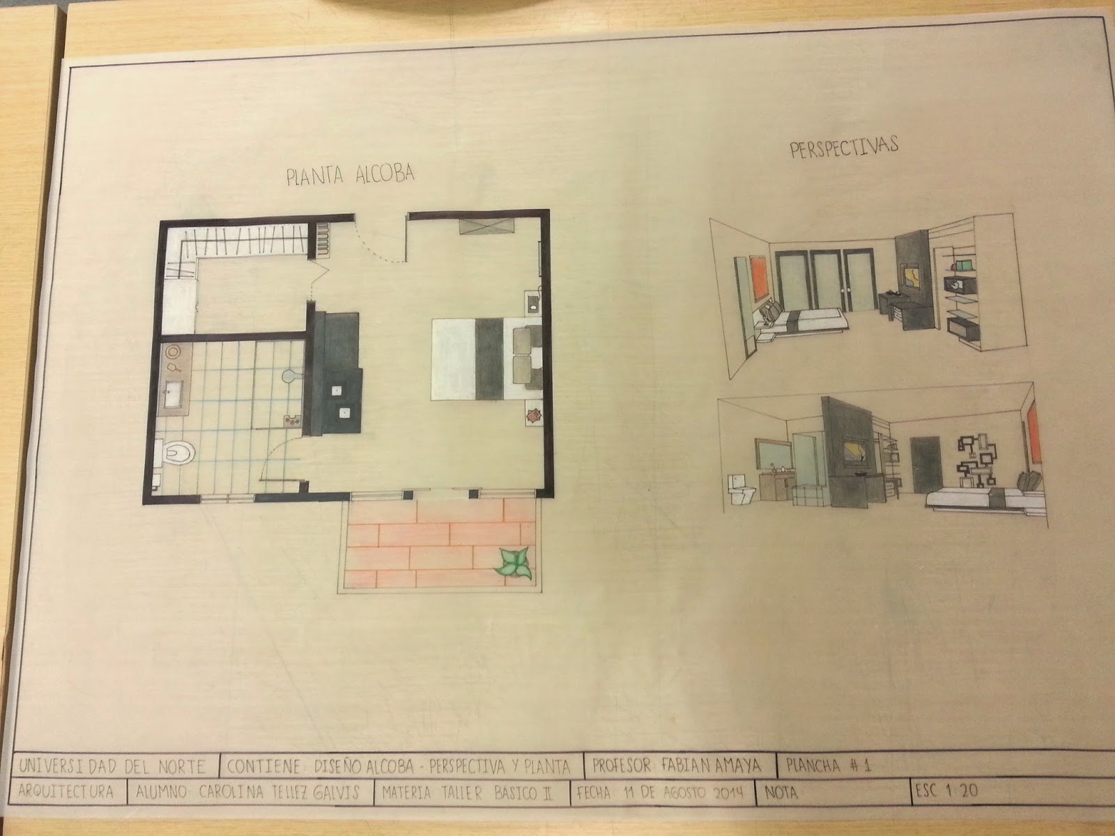 Taller Básico II: DISEÑO ALCOBA - WALKING CLOSET