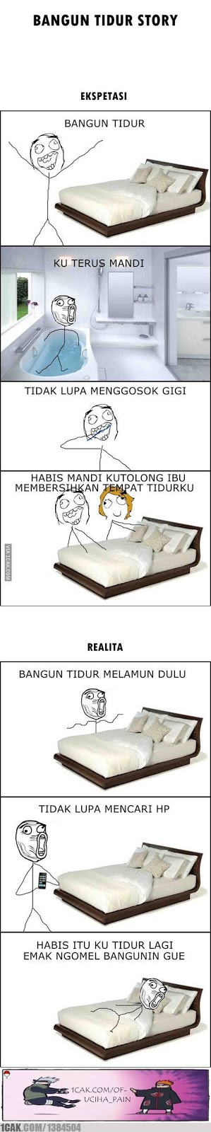 12 Meme 'Bangun Tidur' Ini Kocaknya Bikin Nggak Ngantuk Lagi - buru blog