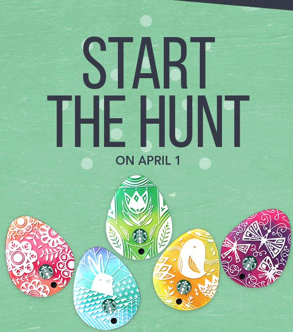 The Food Alphabet and More: New Easter Starbucks Cards are coming your ...