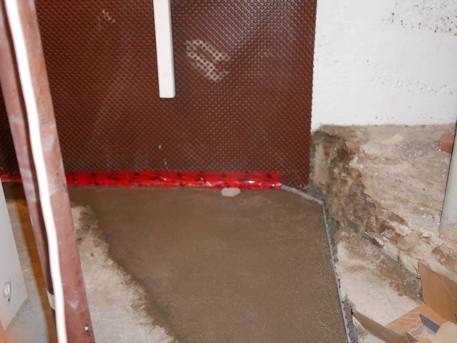 Renovations and Old Houses: Interior Weeping System: Day 5 - Pouring ...