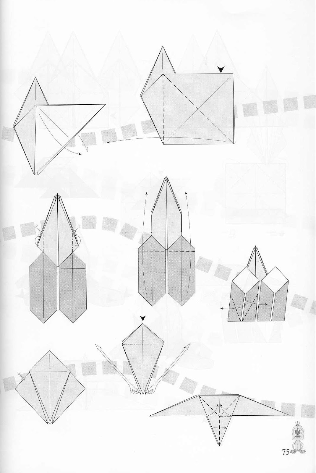 Origami Cartoon 1-Halle - Ruby Book Origami