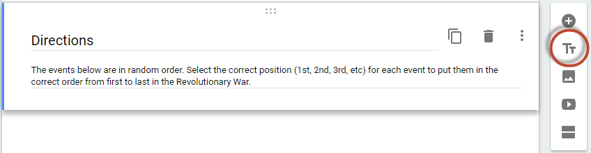 Control Alt Achieve: Make Sequencing Questions with Google Forms