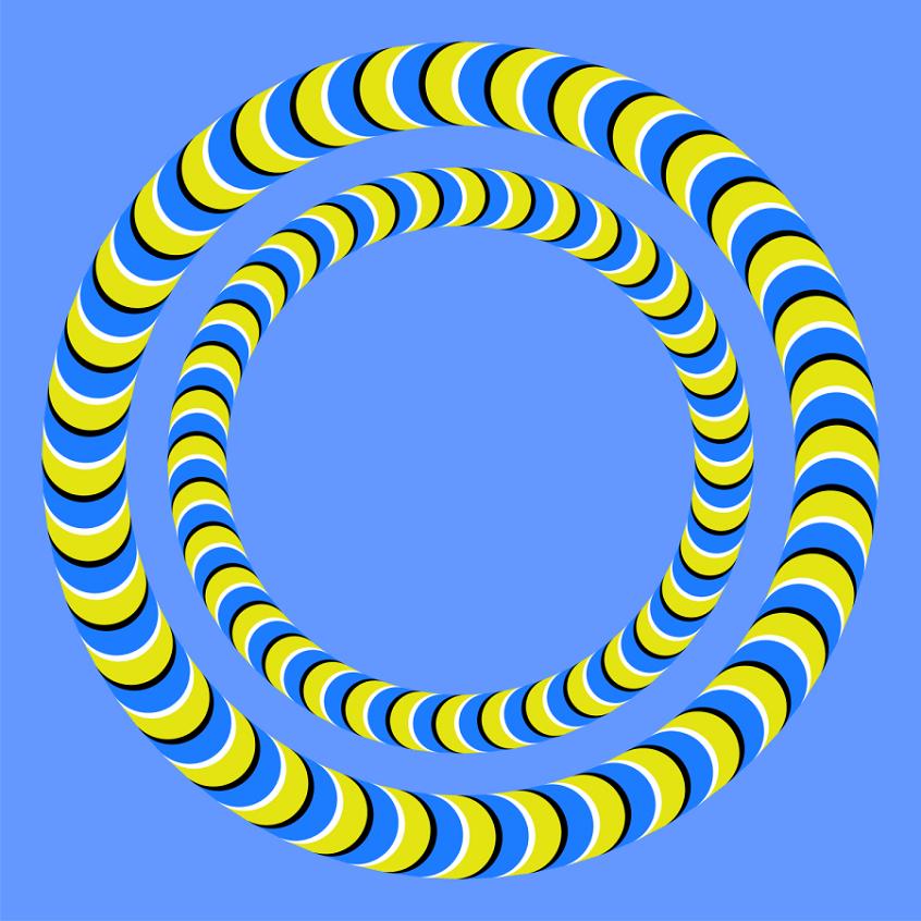 ILLUSIONS AND ILLUSTRATIONS: MOVING CIRCLES ILLUSION : MOVING SPIRAL ...