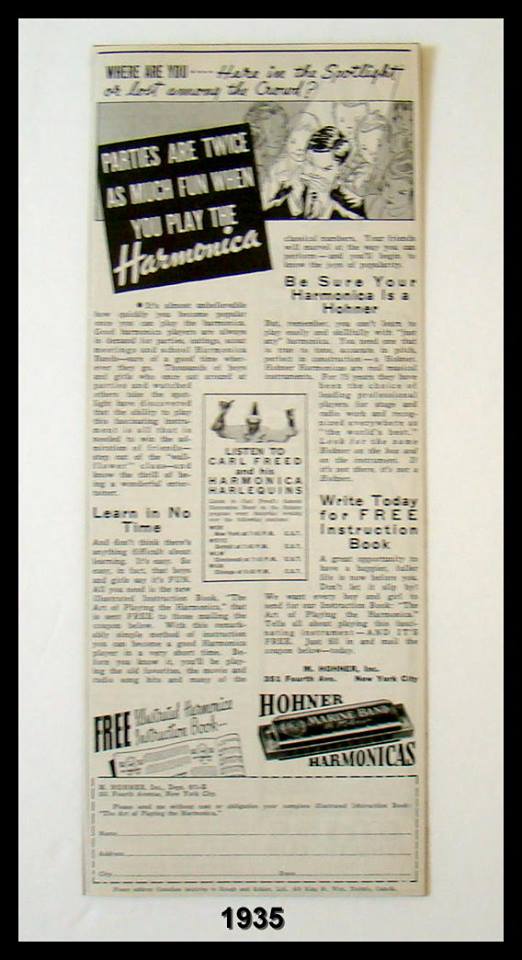 Janela aberta - Blogue de harmonica: Doc's Vintage Harmonica Collectables