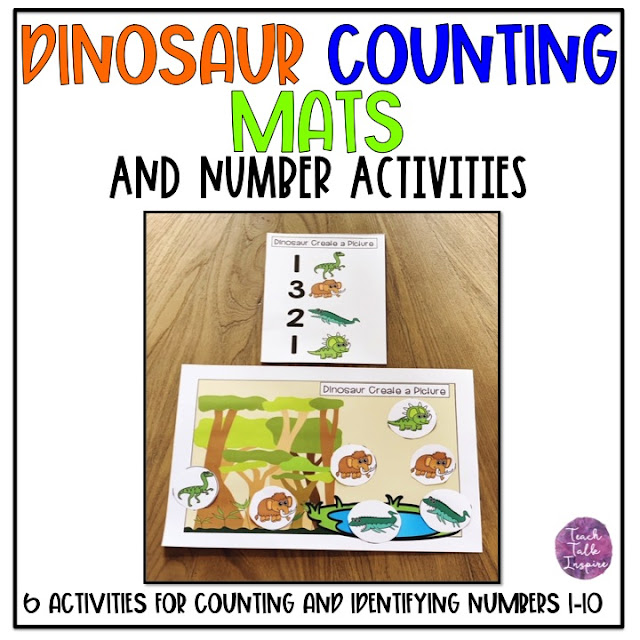 Dinosaur Counting Activities for Toddlers and Preschool | Teach.Talk ...